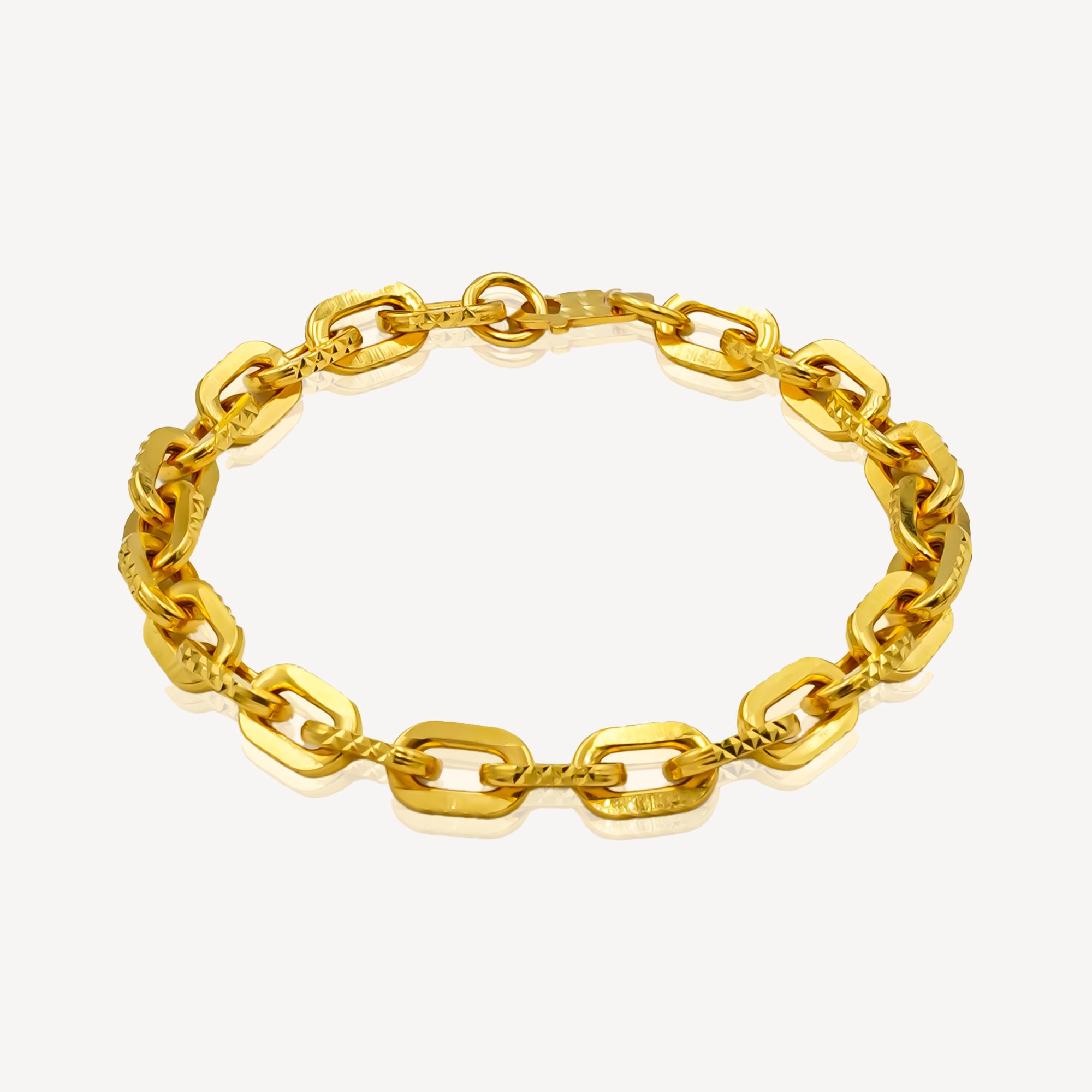 916 Gold Elegant Wan Zi Bracelet – JJ Gold