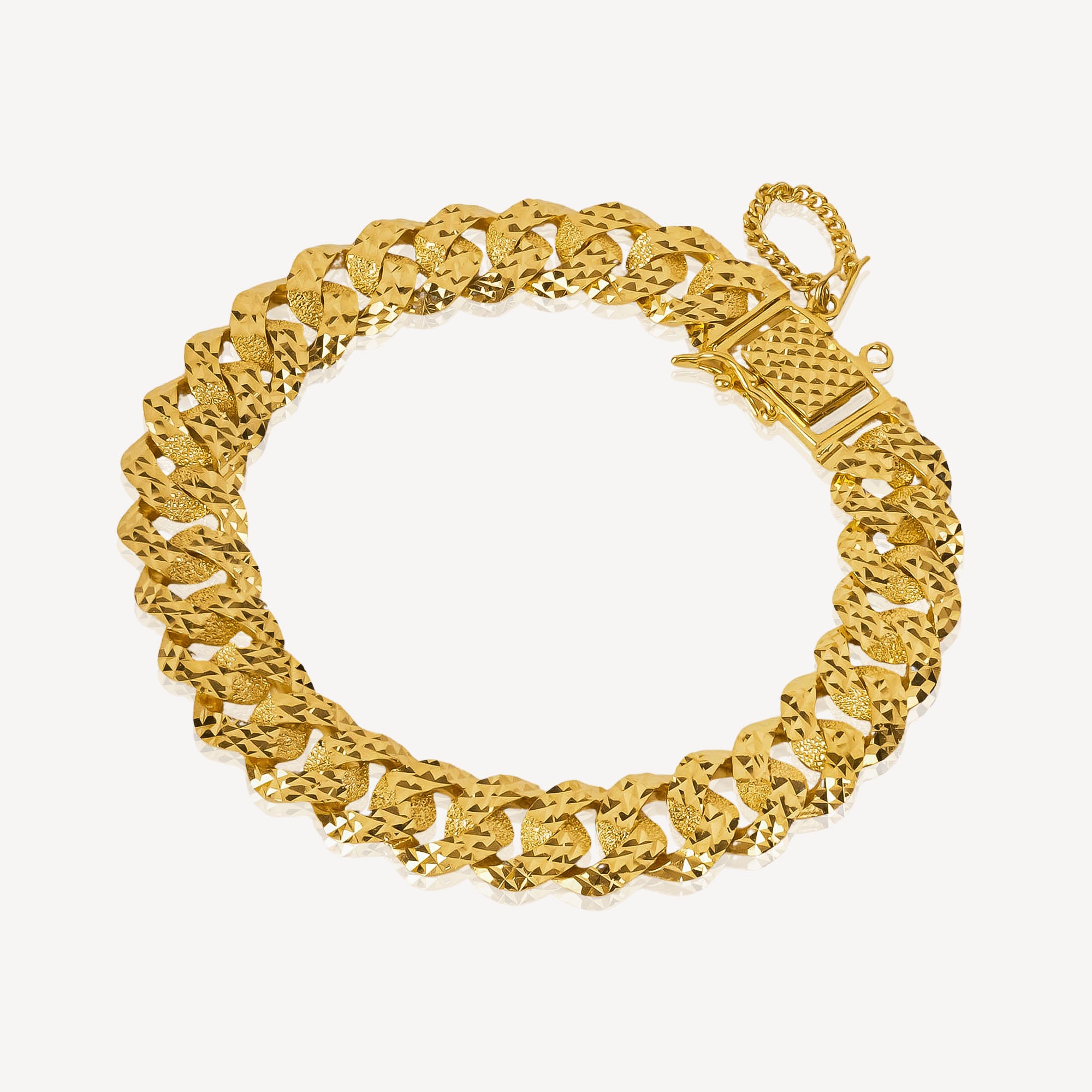 916 Gold Mega Shinning Cuban Bracelet – JJ Gold